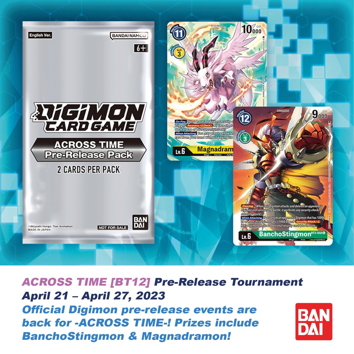 Official Digimon Card Game English Version on Twitter: "[ACROSS TIME [BT12] Pre-Release ...
