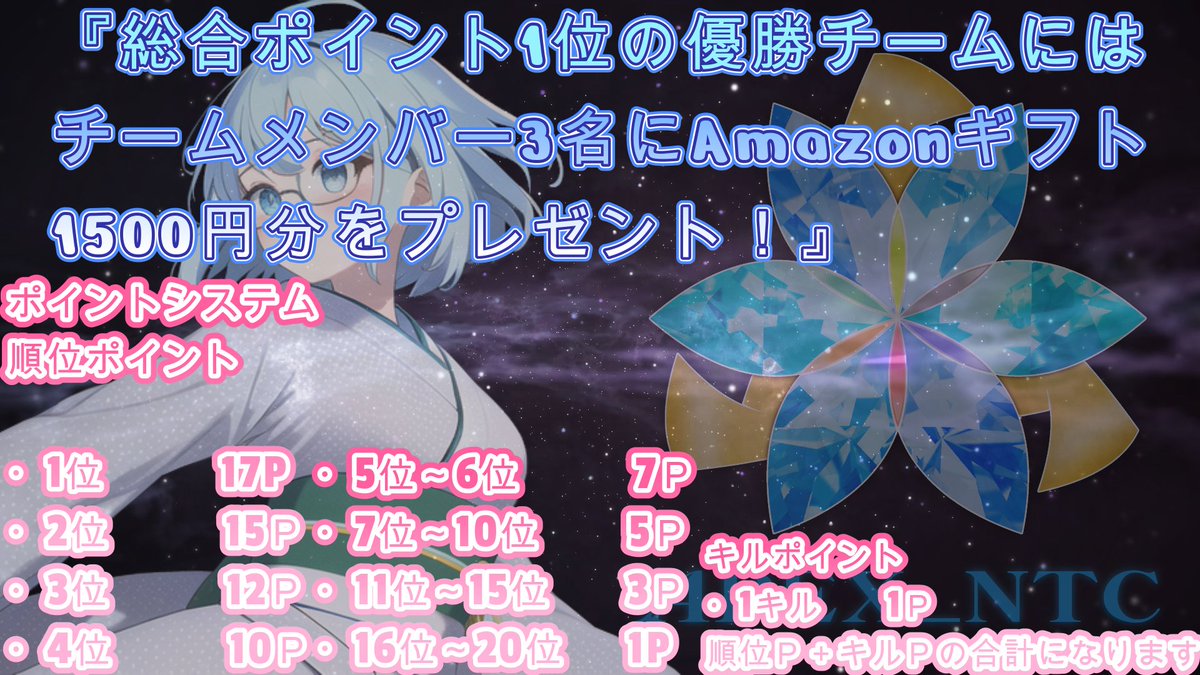 水白ノブチナ・Vtuber 水色大好き💙 on Twitter: "Apexカスタムイベント！ APEX_NTC（ノブチナ杯）を 応募開始します！(≧∇≦)/ 『総合ポイント1位の優勝チームに ...