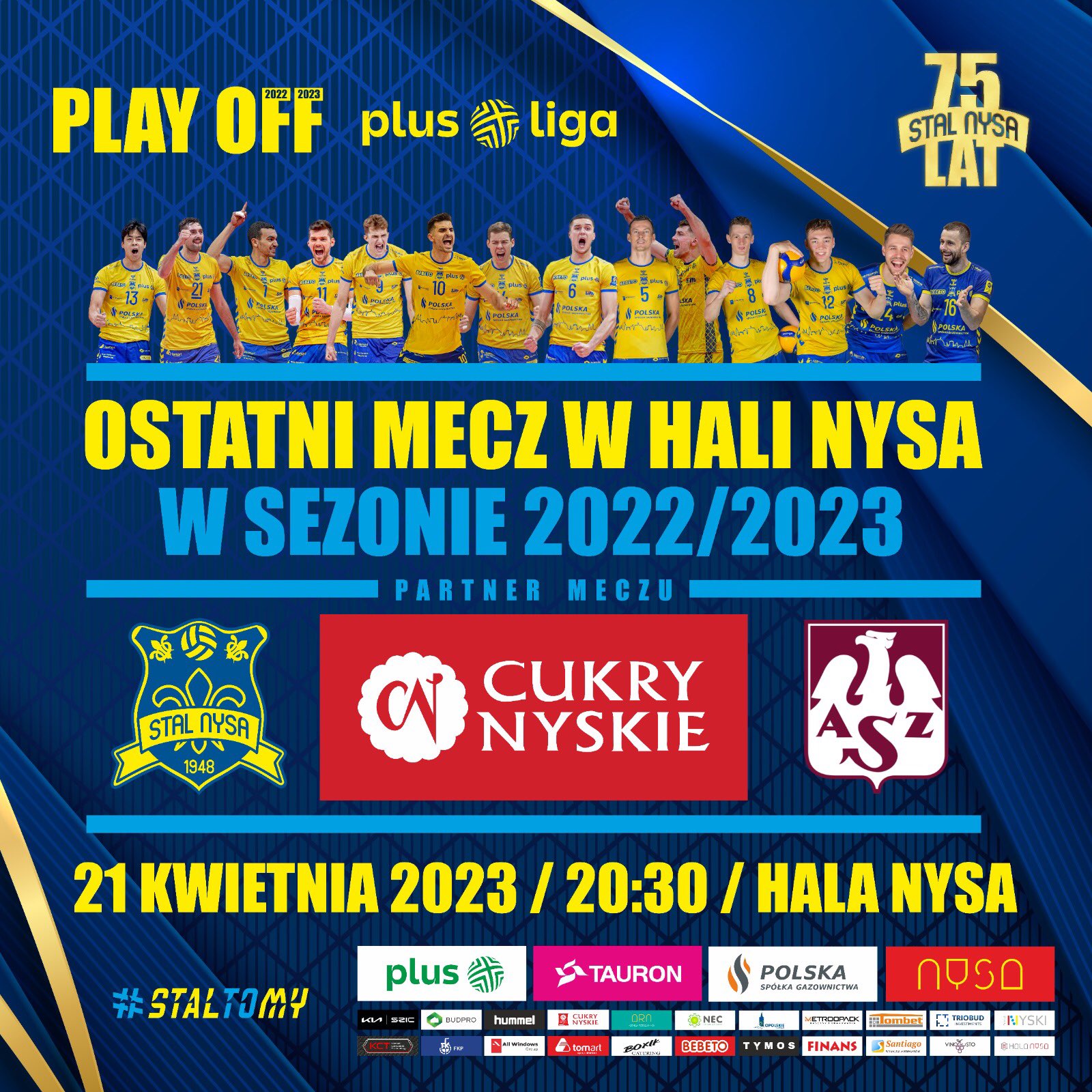 PSG Stal Nysa on Twitter: "DZISIAJ GRAMY! 🚀 🏐 Mecz o 7. miejsce 🆚 @indykpolazs 📺 Polsat Sport ⌚️ ...