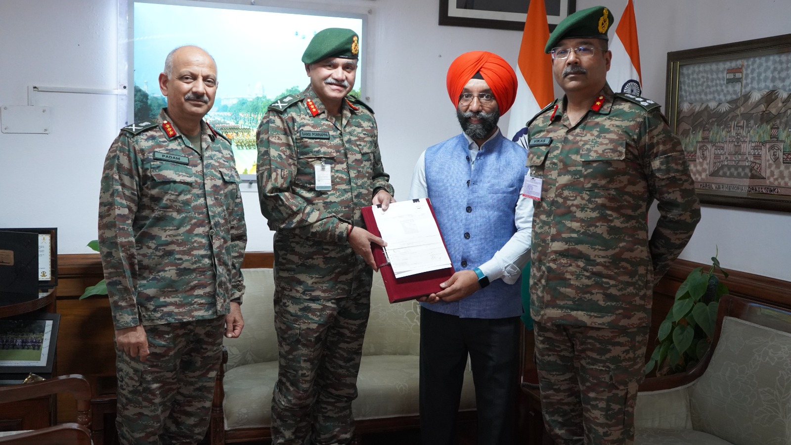 ADG PI - INDIAN ARMY on Twitter: "Major D P Singh (Retd) interacted with Adjutant General, # ...