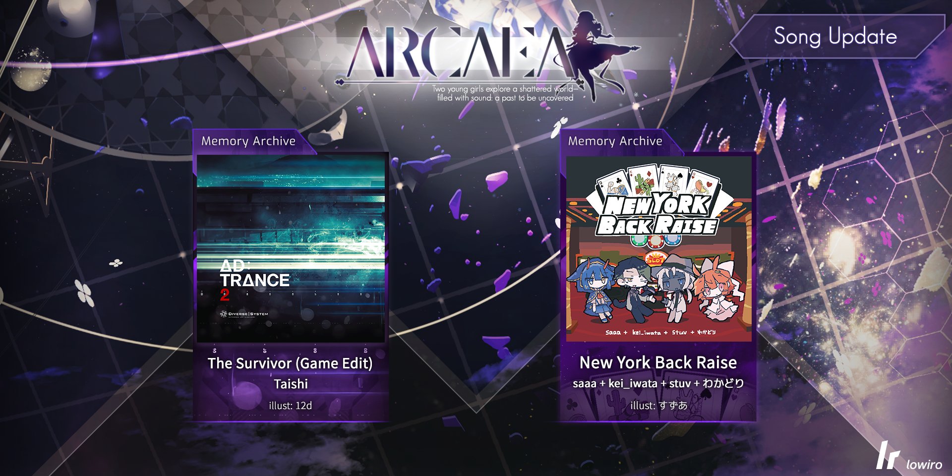 Arcaea on Twitter: "2 more songs come to the Memory Archive in v4.4.4 ...