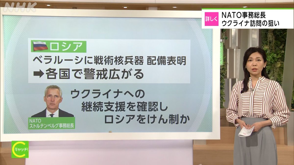NHK国際報道 on Twitter: "#キャッチ世界のトップニュース 21(金)の放送をNHKプラスで配信中 【解説】 ①NATO事務総長 ウクライナ訪問の狙い ②戦闘続くスーダン退避へ ...