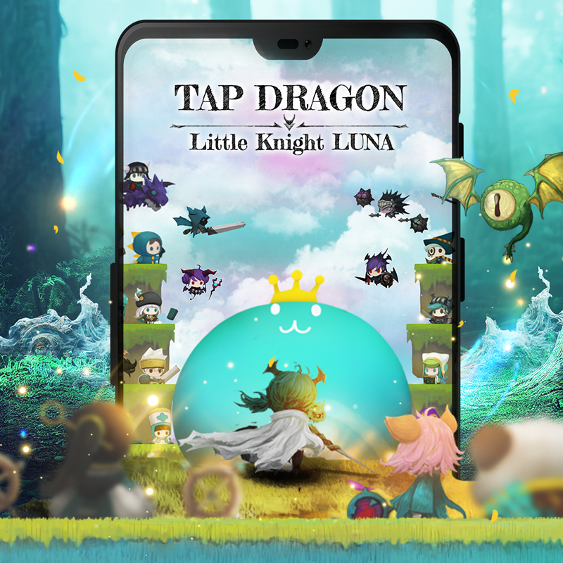 SuperPlanet on Twitter: "🌖「Tap Dragon: Little Knight Luna」🌖 A dreamy world enjoyed in portrait ...