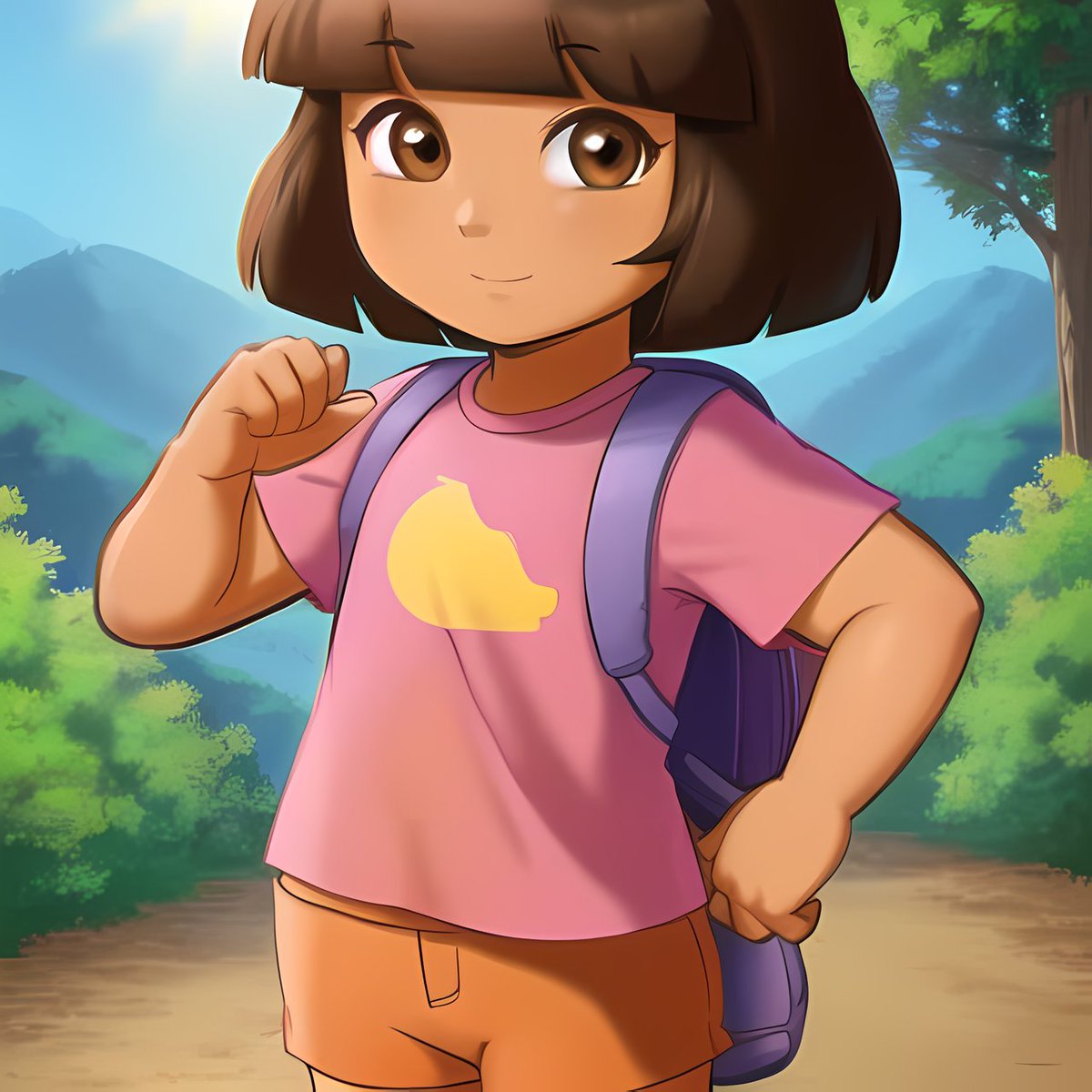 DoubleQuack on Twitter: "#doratheexplorer #Stablediffusion #AIArt Dora the Explorer (2/4)"