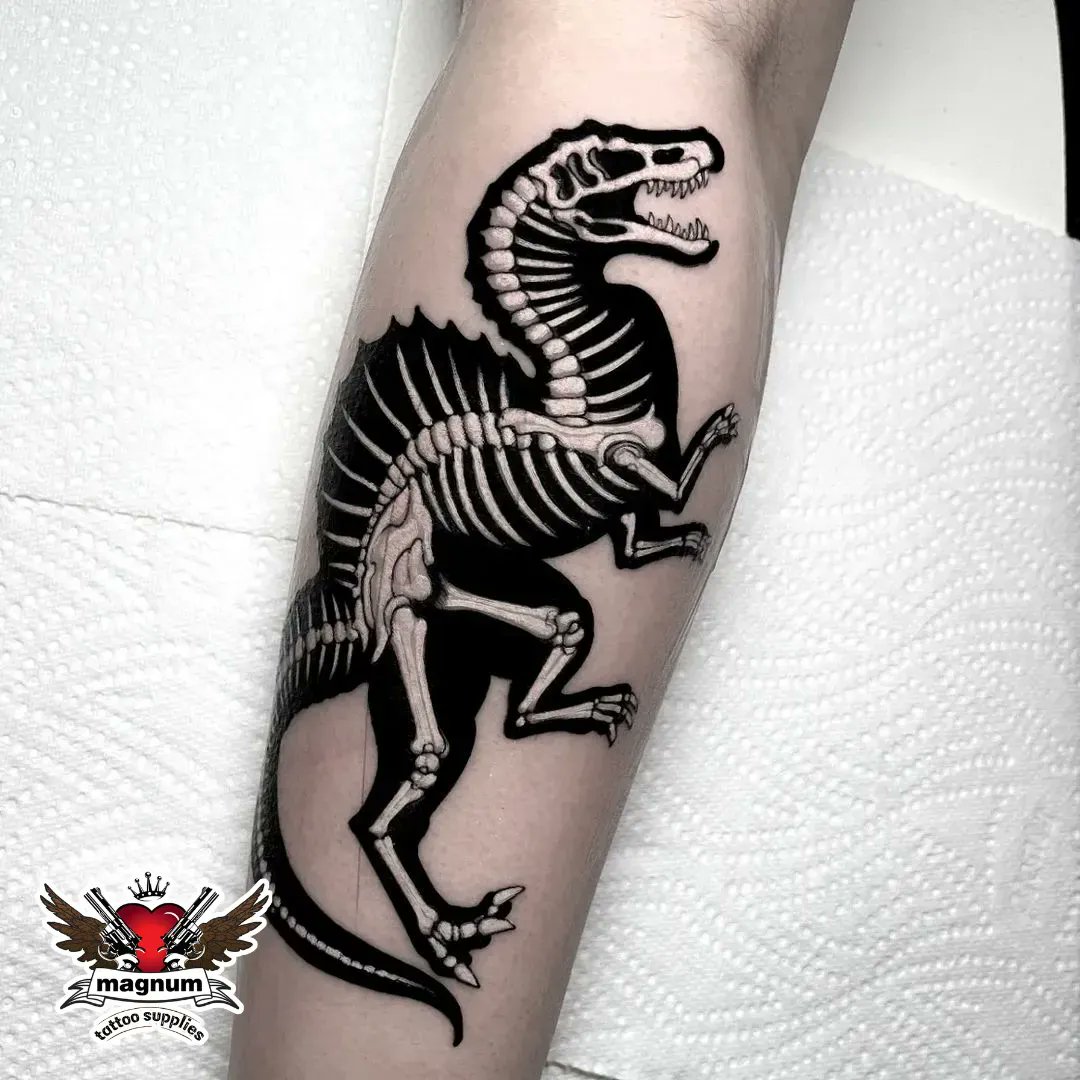 Tribal T Rex Tattoo