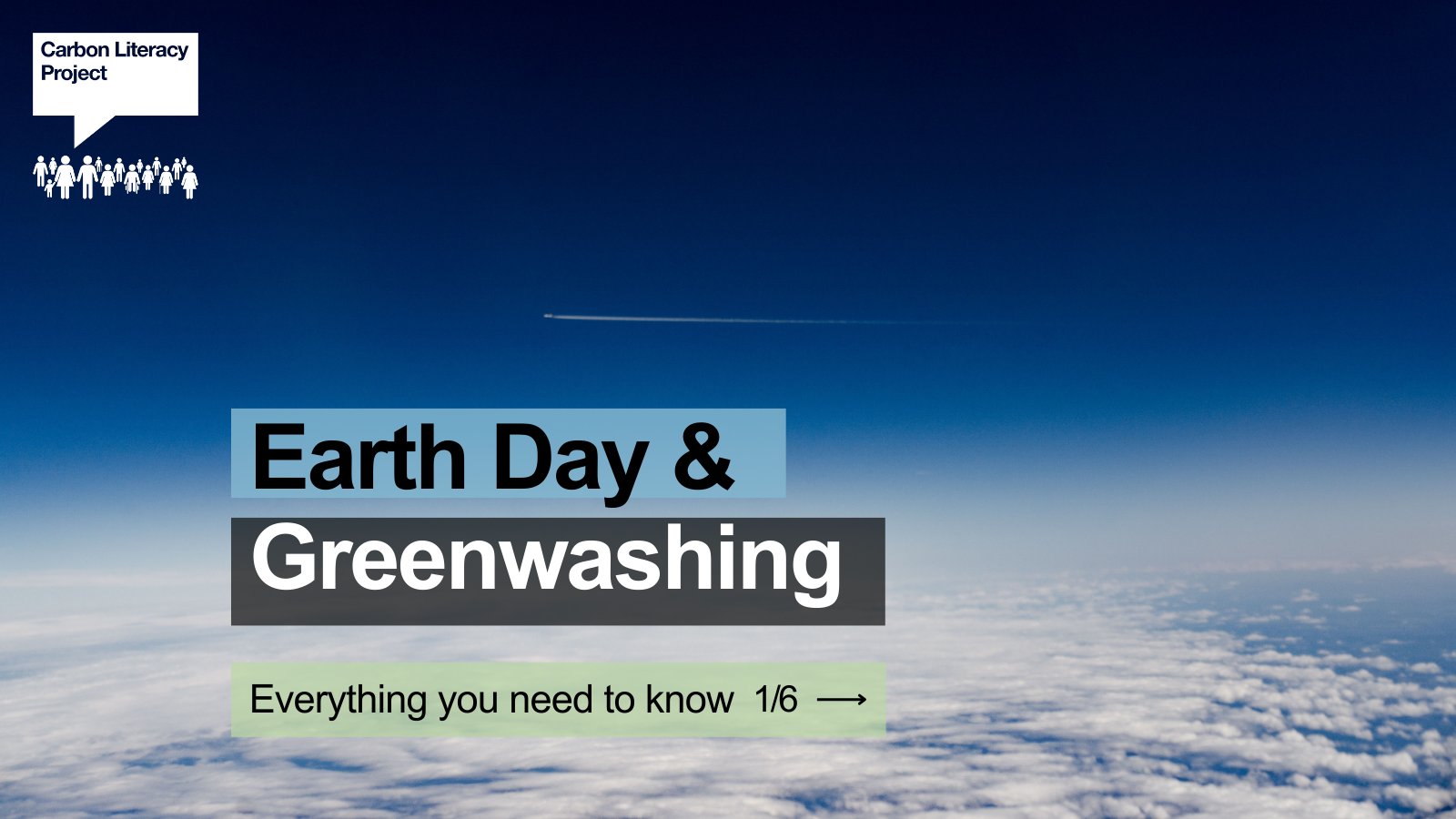 The Carbon Literacy Project on Twitter: "Earth Day is a great ...