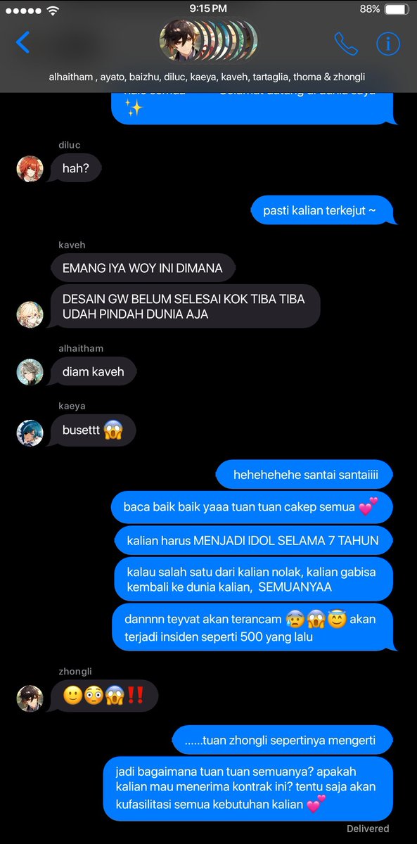 OPEN DM 📩 | HAPPY EID MUBARAK 📌 on Twitter: "au! genshin impact males idol prompt au ~ kalo ada ...