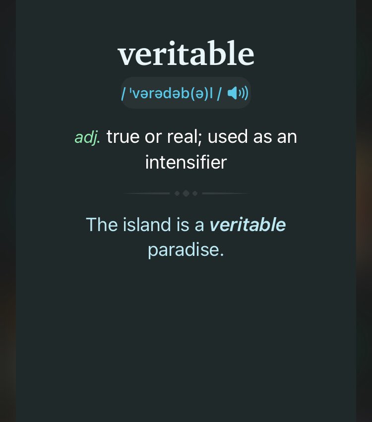 Veritable Definition