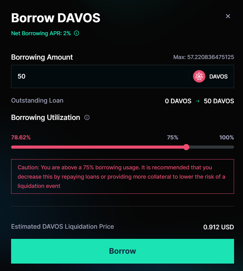Mingo Airdrop on Twitter: "• Borrow some $DAVOS tokens Minimum borrow amount = 50 $DAVOS To ...