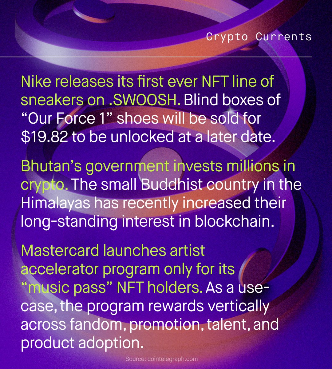 Robinhood on Twitter: "What happened #ThisWeekInCrypto? Nike releases its first ever NFT line of ...