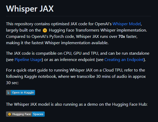 Aleksa Gordić 🍿🤖 on Twitter: "Oh my. OpenAI's Whisper just got 70x faster!!! 😱🤯 Highly optimized ...