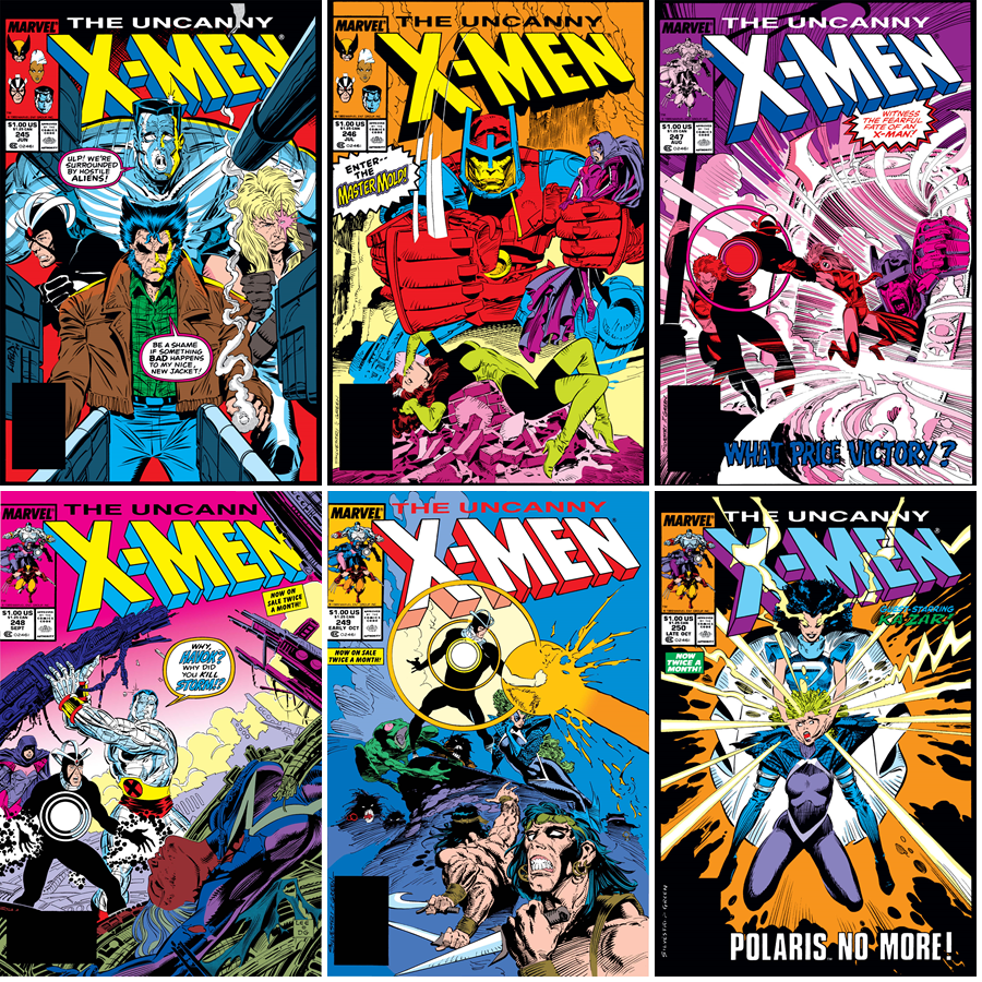 Classic X Men On Twitter Uncanny X Men 245 250 Cover Dated June