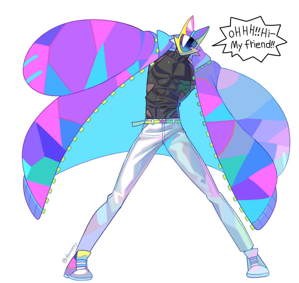 「Cat Guy saying hello to you 」|데나씌(Denaseey)のイラスト