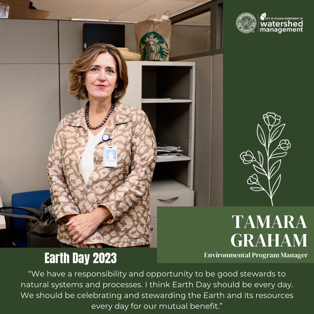 Atlanta Watershed on Twitter: "In anticipation for #EarthDay2023, we spoke with Tamara Graham ...