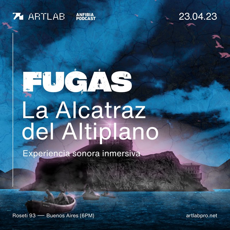 Revista Anfibia on Twitter: "¿Viste un podcast en vivo? Hoy es tu día, hay #Fugas en #Artlab 📍 🎧 ...