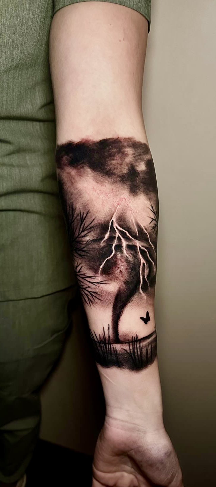 Lightning Storm Tattoo