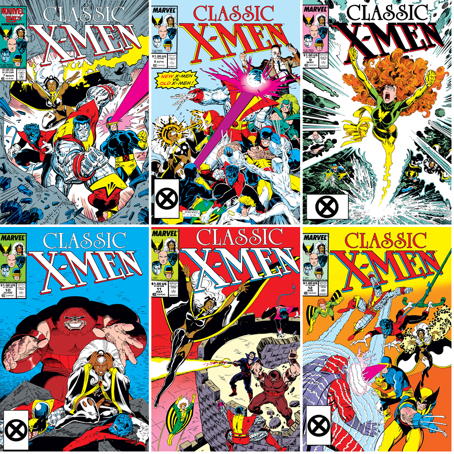 Classic X-Men on Twitter: "Classic X-Men #7-12 cover dated March-August 1987."