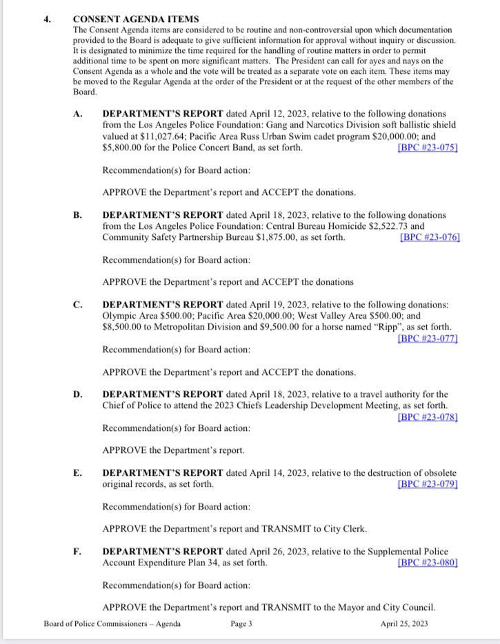La Police Commission On Twitter Agenda For The Board Of Police