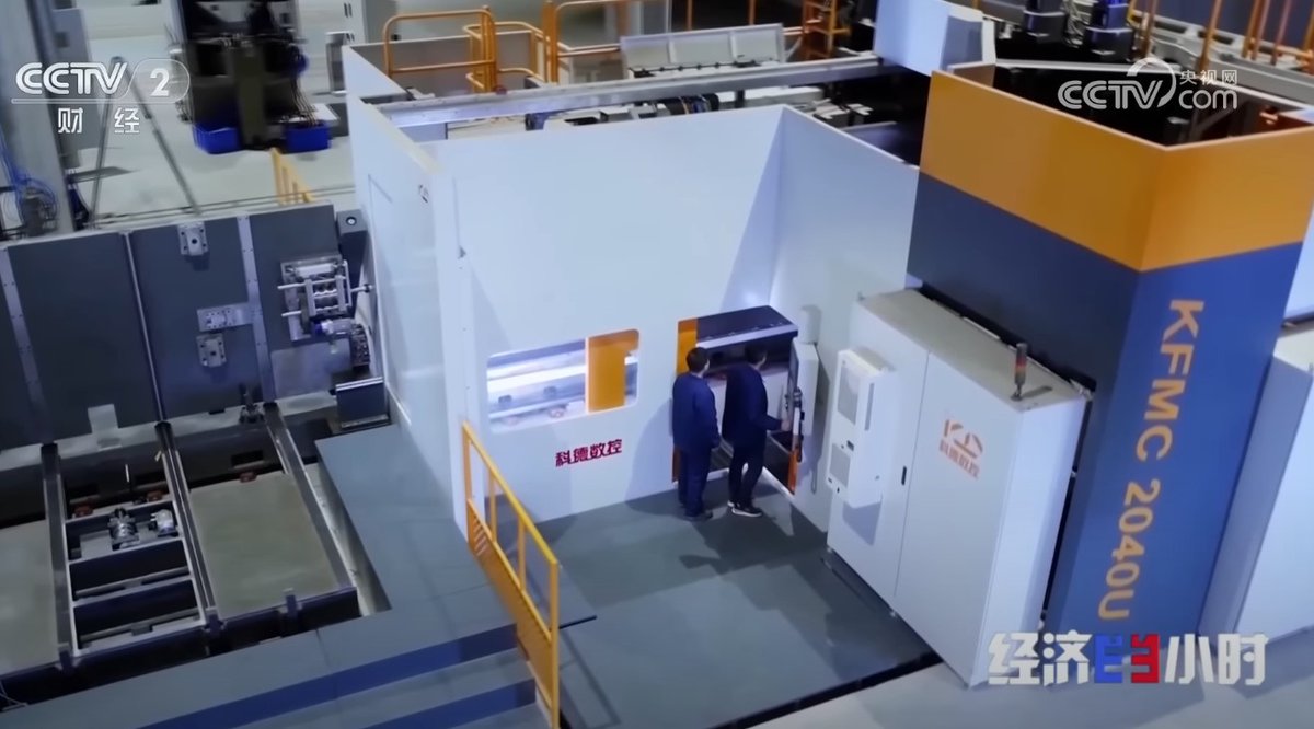 Chinese company Kede, created the world's first 5 axis continuous CNC ...