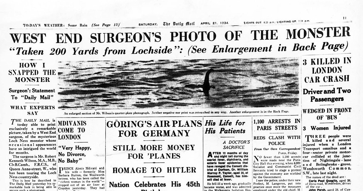 Graeme Wood on Twitter: "RT @RetroNewsNow: On April 21, 1934, London’s ...