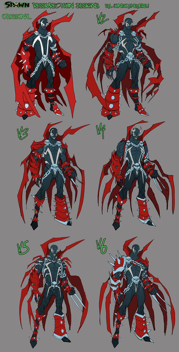 John K. Mulder on Twitter: "RT @SpawnArchive: Spawn: Resurrection's Alternate Suit Designs (2014 ...