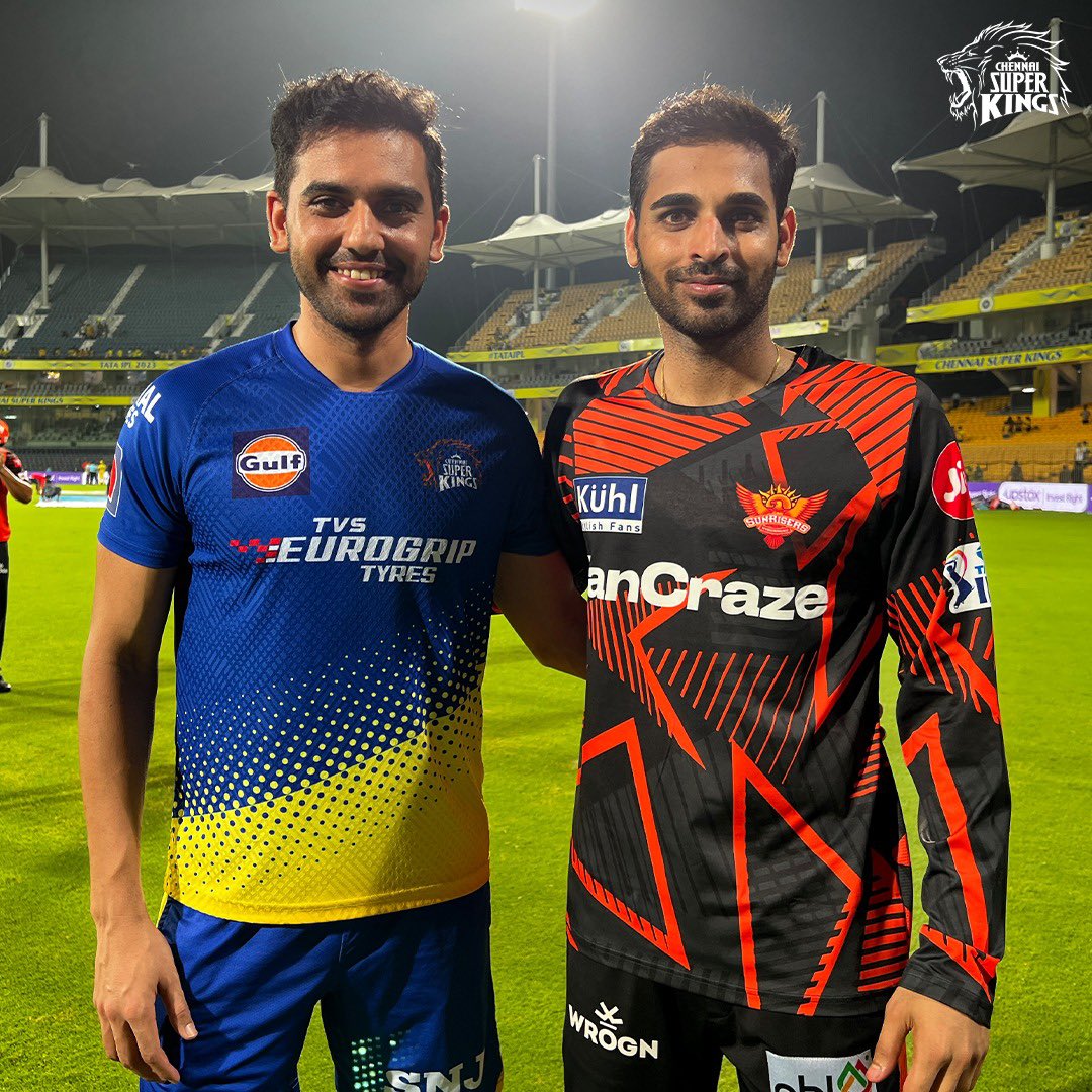 Mufaddal Vohra on Twitter: "Bhuvneshwar Kumar with Deepak Chahar. The two swing stars of India!"