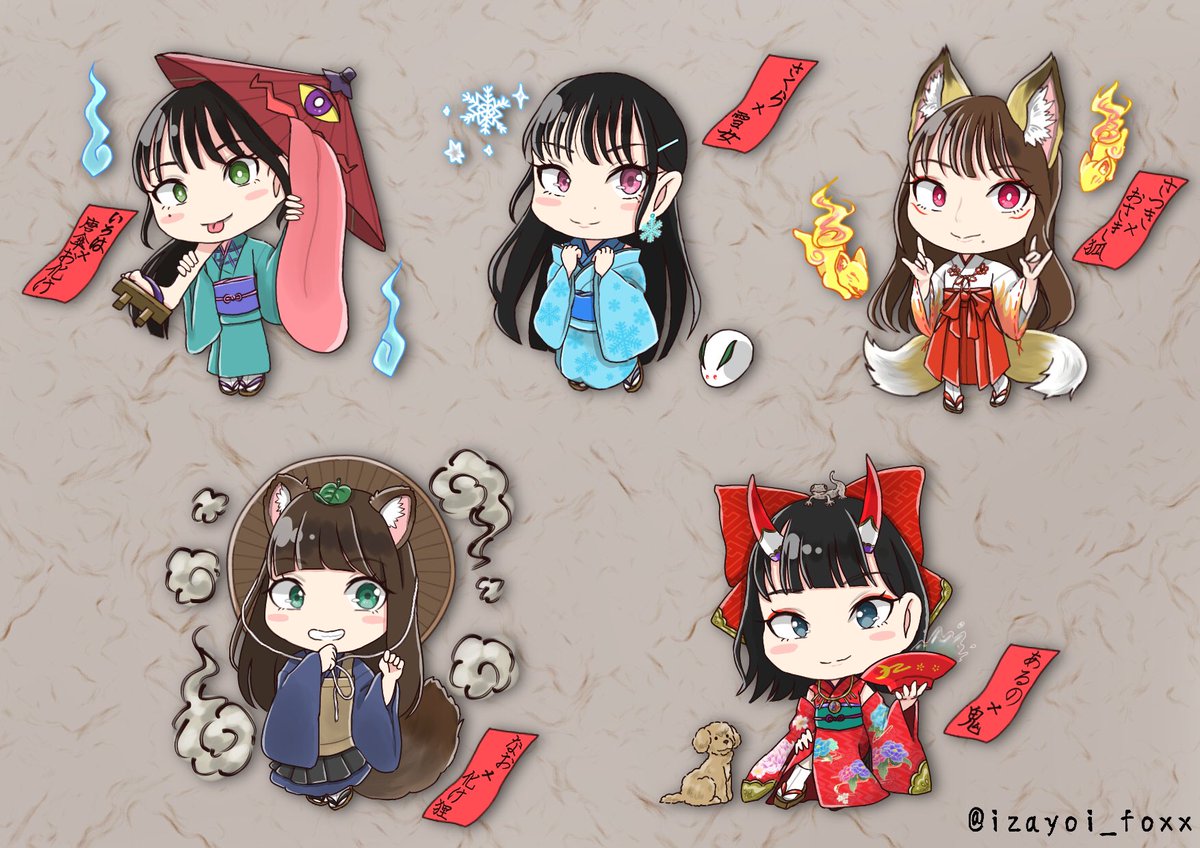 🌸⛸️ on Twitter: "RT @izayoi_foxx: 5期生ちゃん達の妖怪コスプレ🏮 個人的に見てもらいたいのは烏天狗にゃぎさんとおさき狐さちゃんです〜 ｺｿｯ( *¯ﾉᵕ ...