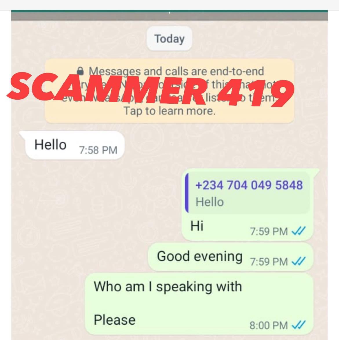 419 Scammer