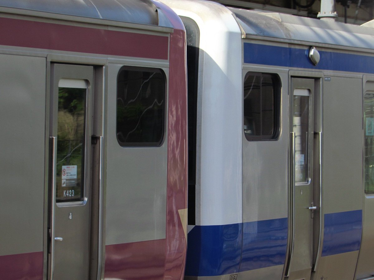 209m71の写真垢 on Twitter: "2023/4/22 1192M E531系カツK423編成(赤電ラッピング)+E531系カツK463編成 面トップですが時間の都合上仕方ないので ...