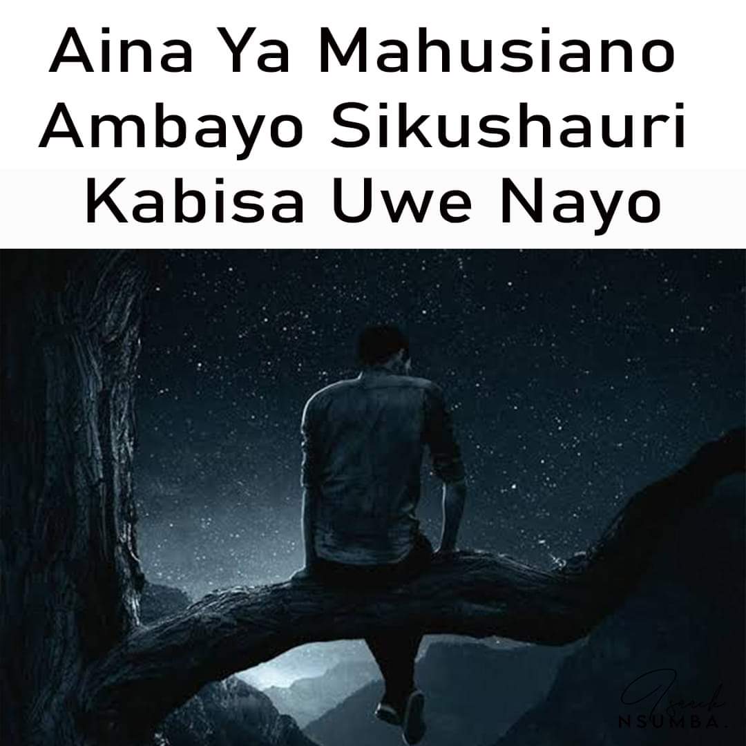 Aina Ya Mahusiano Ambayo Sikushauri Kabisa Uwe Nayo Shuka Nayo - Thread ...