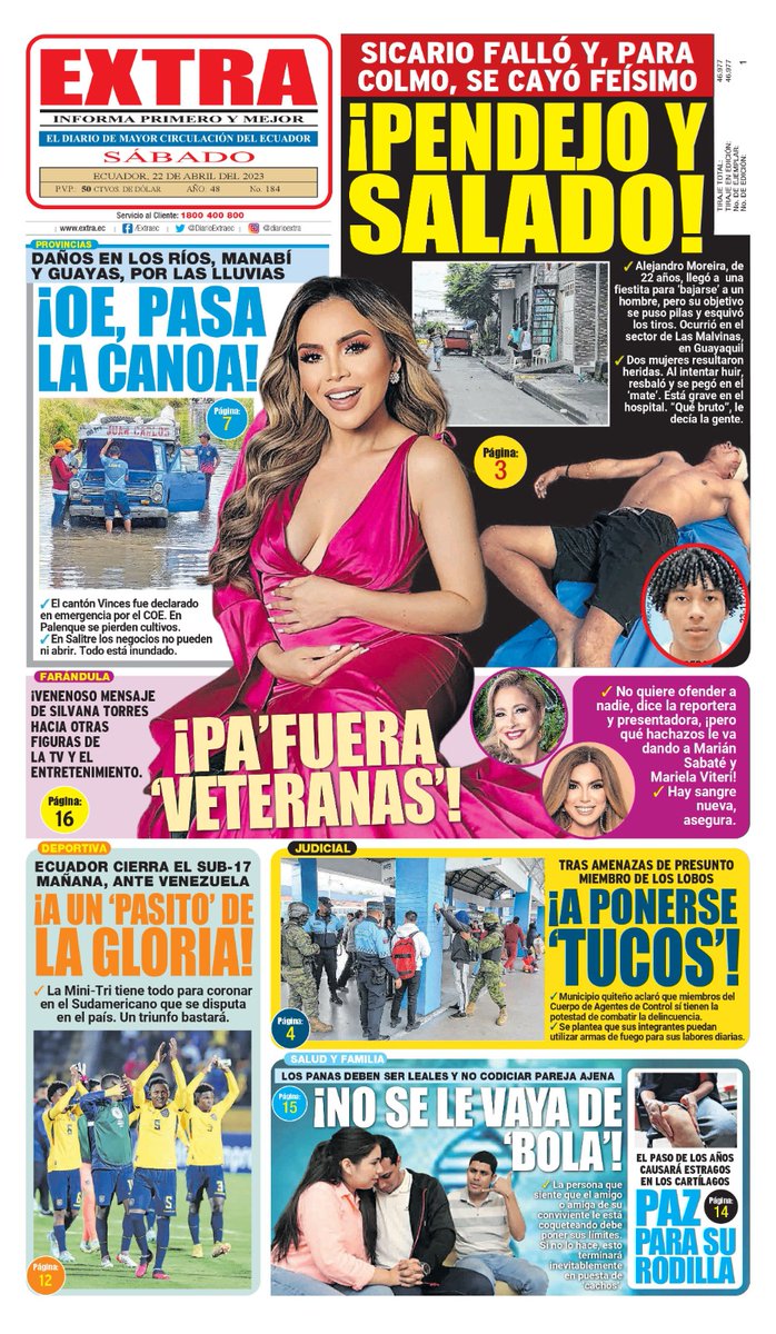 Diario Extra on Twitter: "☀️¡Buen día! Les compartimos la #PortadaExtra de este sábado 22 de ...