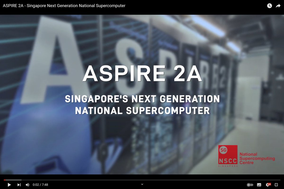 OGAWA, Tadashi on Twitter: "=> ASPIRE 2A - Singapore Next Generation National Supercomputer, Apr ...