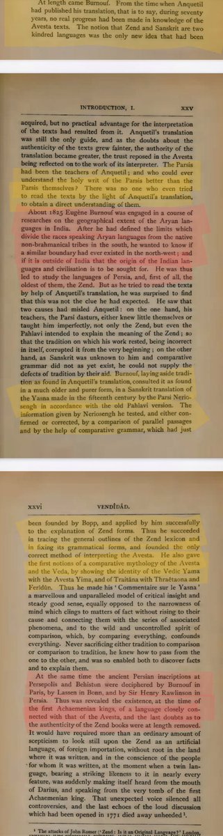 Not until the Zend language was known to European philologists. Zend ...