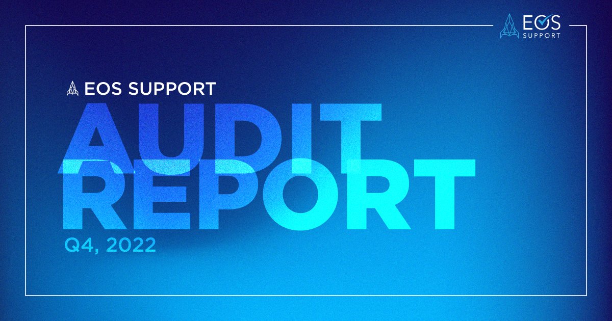 EOSaudit on Twitter: "#EOS Audit [@EOSaudit] was established to increase transparency and trust ...