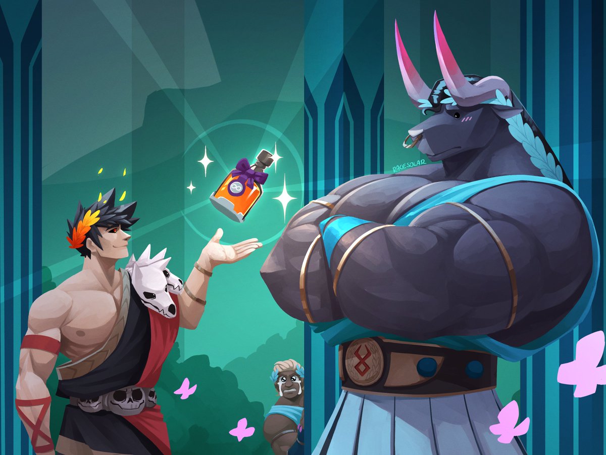 BEEF on Twitter: "here's the March Patre0n fanart of Asterius from #Hades ! i was sad that you ...