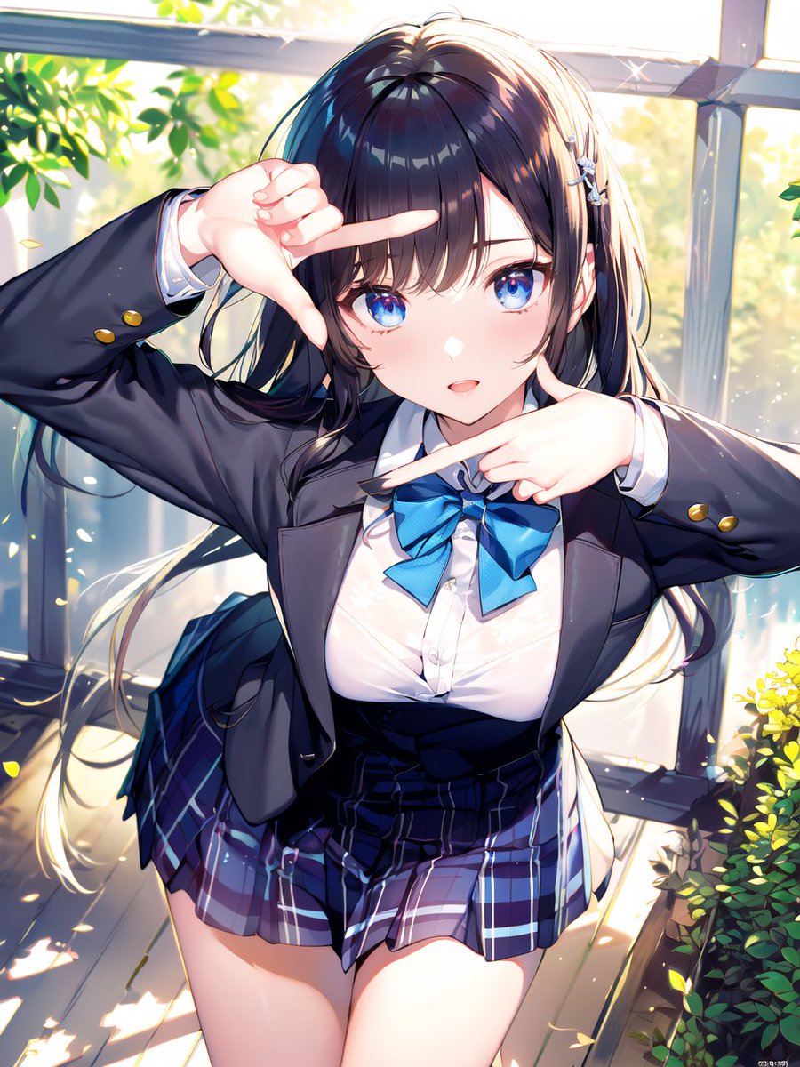 えきどな(ECHIDNA) on Twitter: "最近私が使っている指フレーム(finger frame)のLoRAをFANBOX(全体公開)で配布してます！ 打率は割と低いです🫠(画像は ...