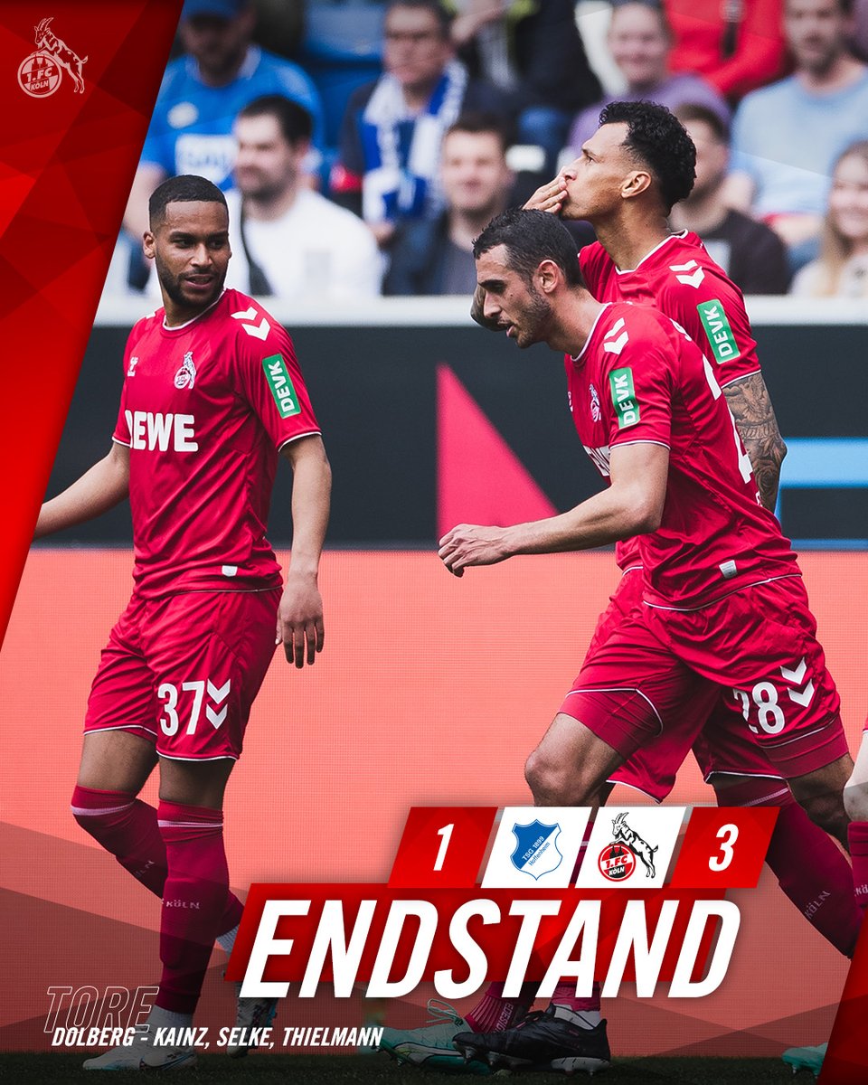1. FC Köln on Twitter: "Wir können also doch in Hoffenheim gewinnen. Starke Leistung, Jungs! 😍 ️ ...