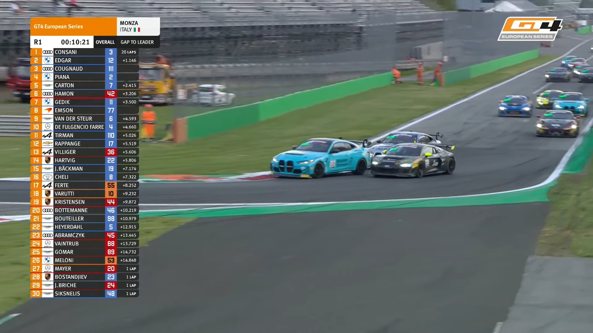 GT4 European Series on Twitter: "What a move by Tom Edgar! From 4th to 2nd with 10 mins to go! # ...