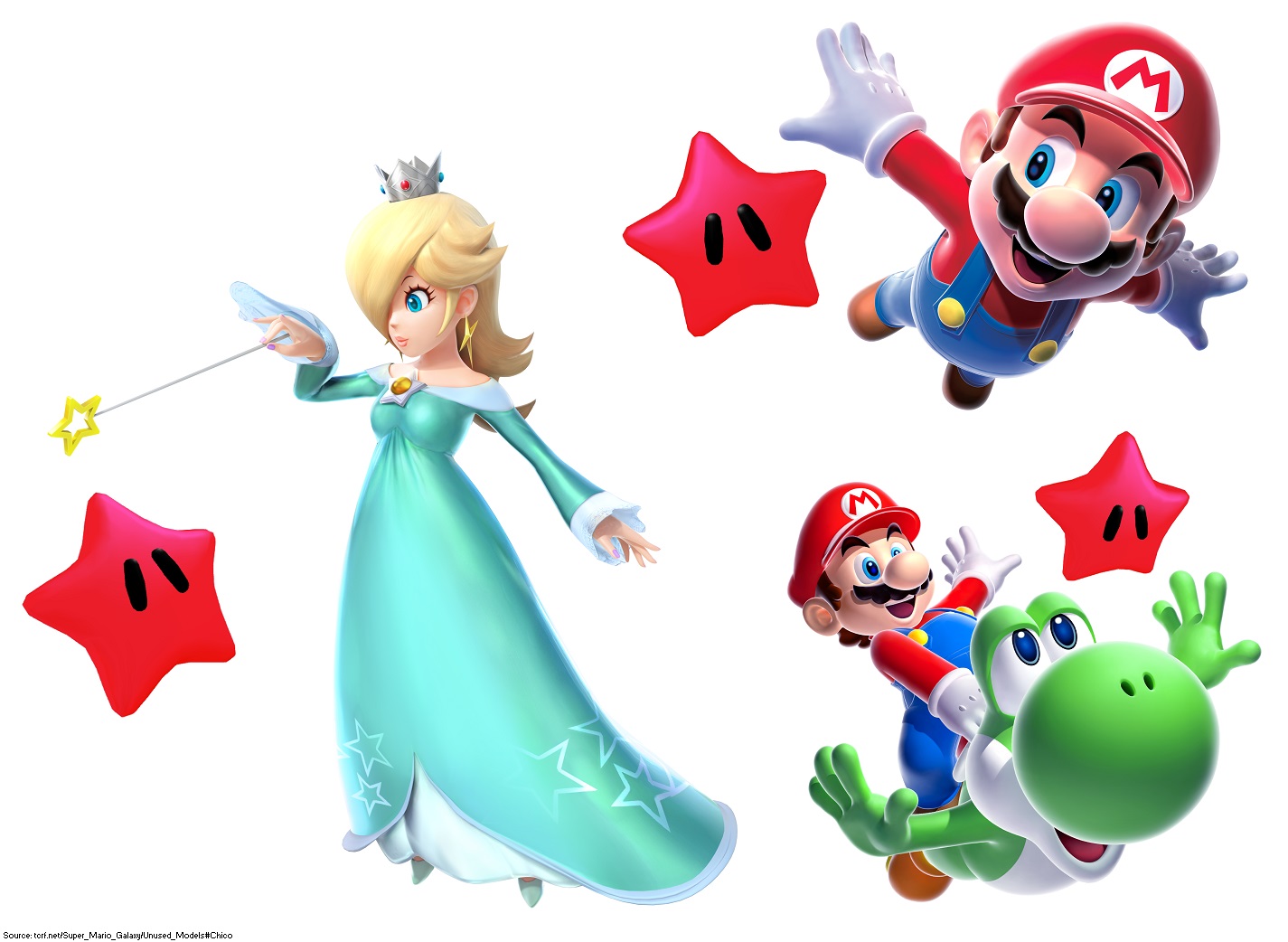 Red Mario Galaxy Stars
