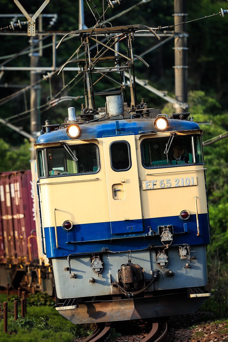 あくてぃ on Twitter: "5086レ EF65-2101 米神シーズンイン(？)でもﾇﾙﾇﾙ光線"