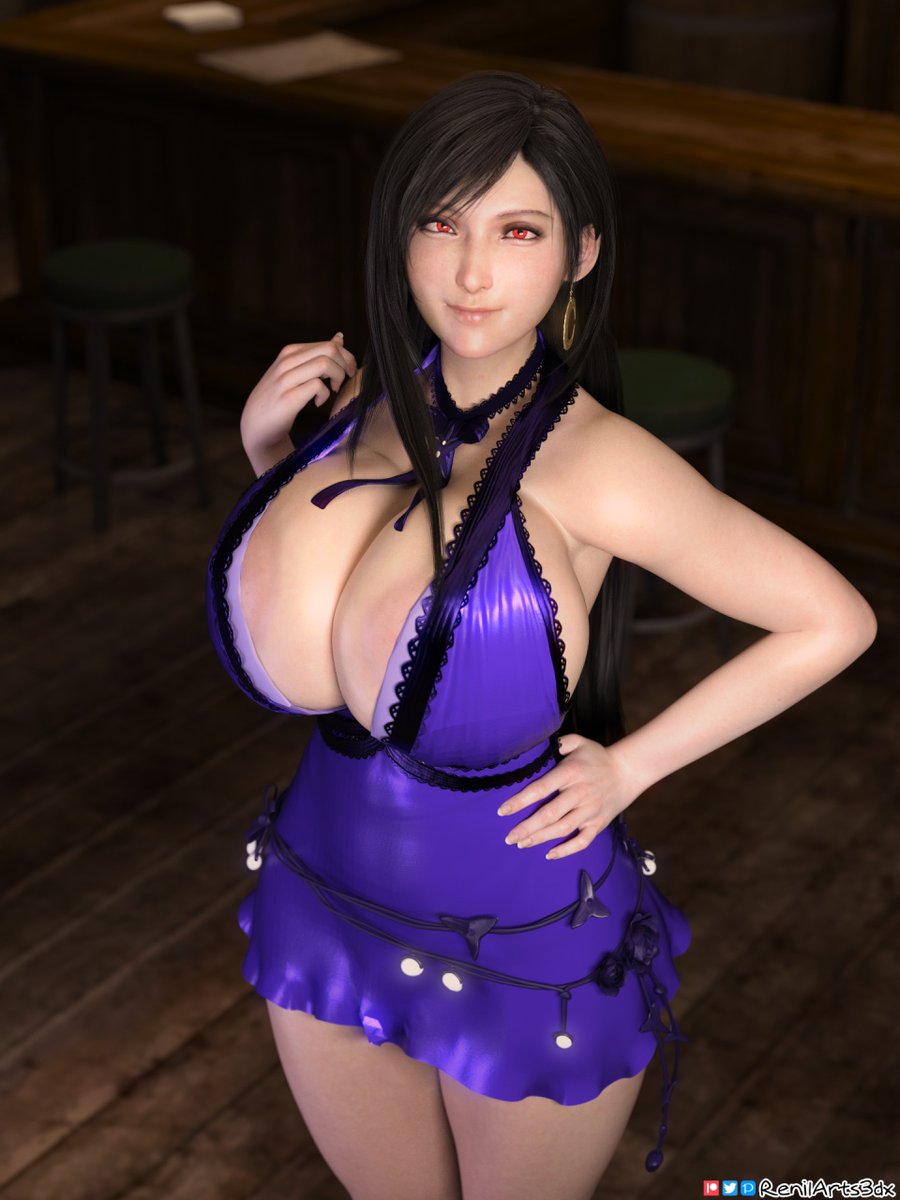 renilarts3dx on Twitter: "Overhauled Tifa's mature dress outfit. Took a lot of time, but happy ...