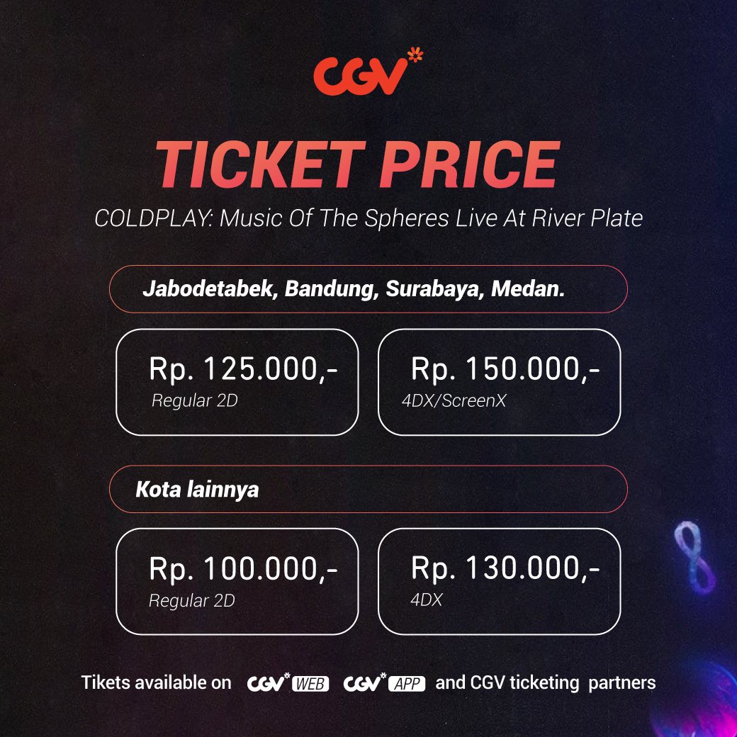 CGV Cinemas on Twitter: "Pemanasan yuk sebelum nonton konsernya. Tiketnya udah bisa dibeli di 🔗 ...