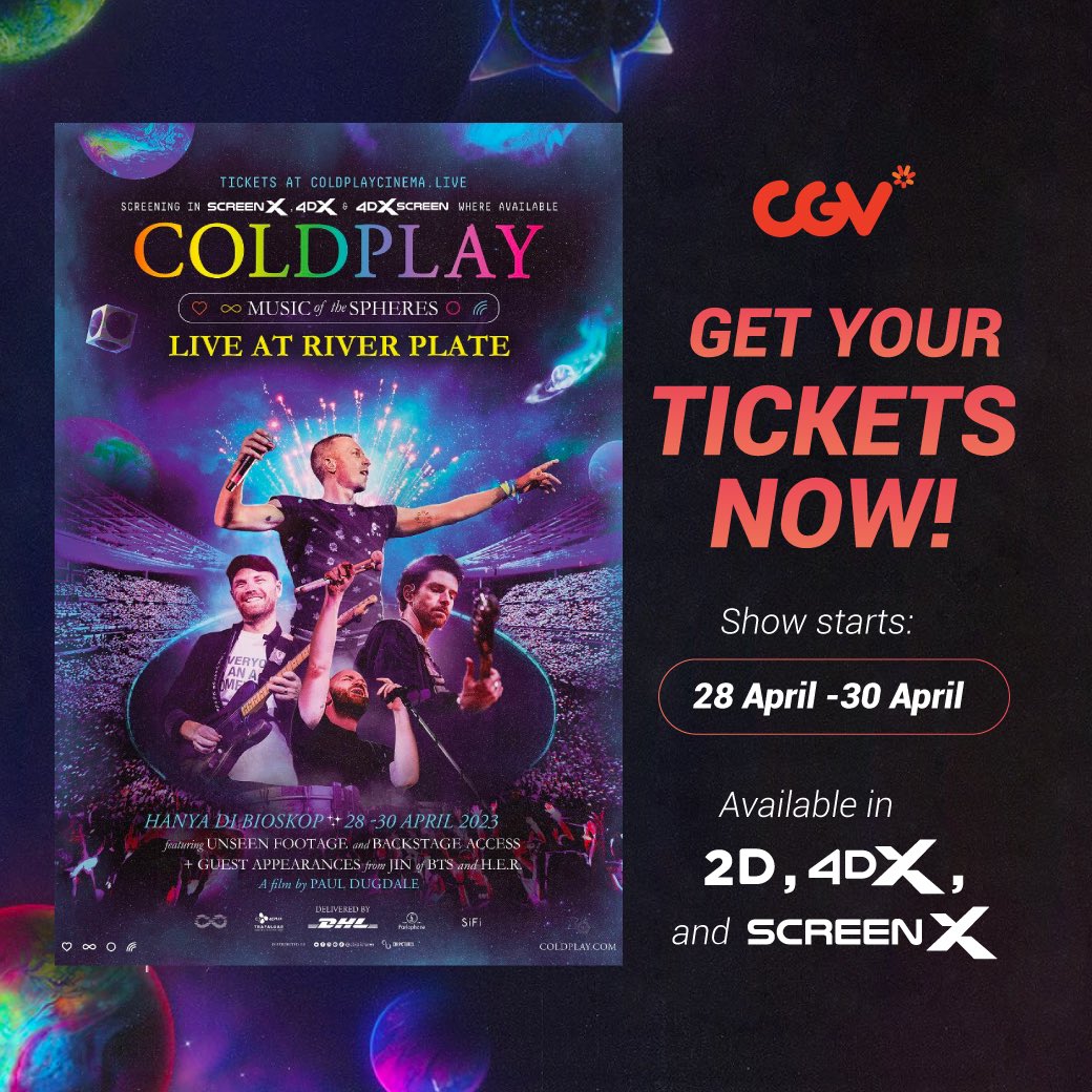 CGV Cinemas on Twitter: "Pemanasan yuk sebelum nonton konsernya. Tiketnya udah bisa dibeli di 🔗 ...