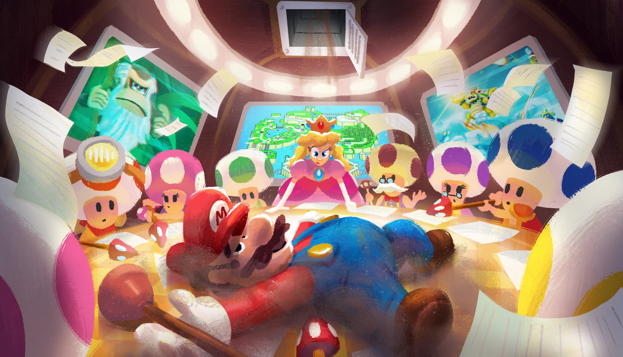 Papel Mario Toadsworth