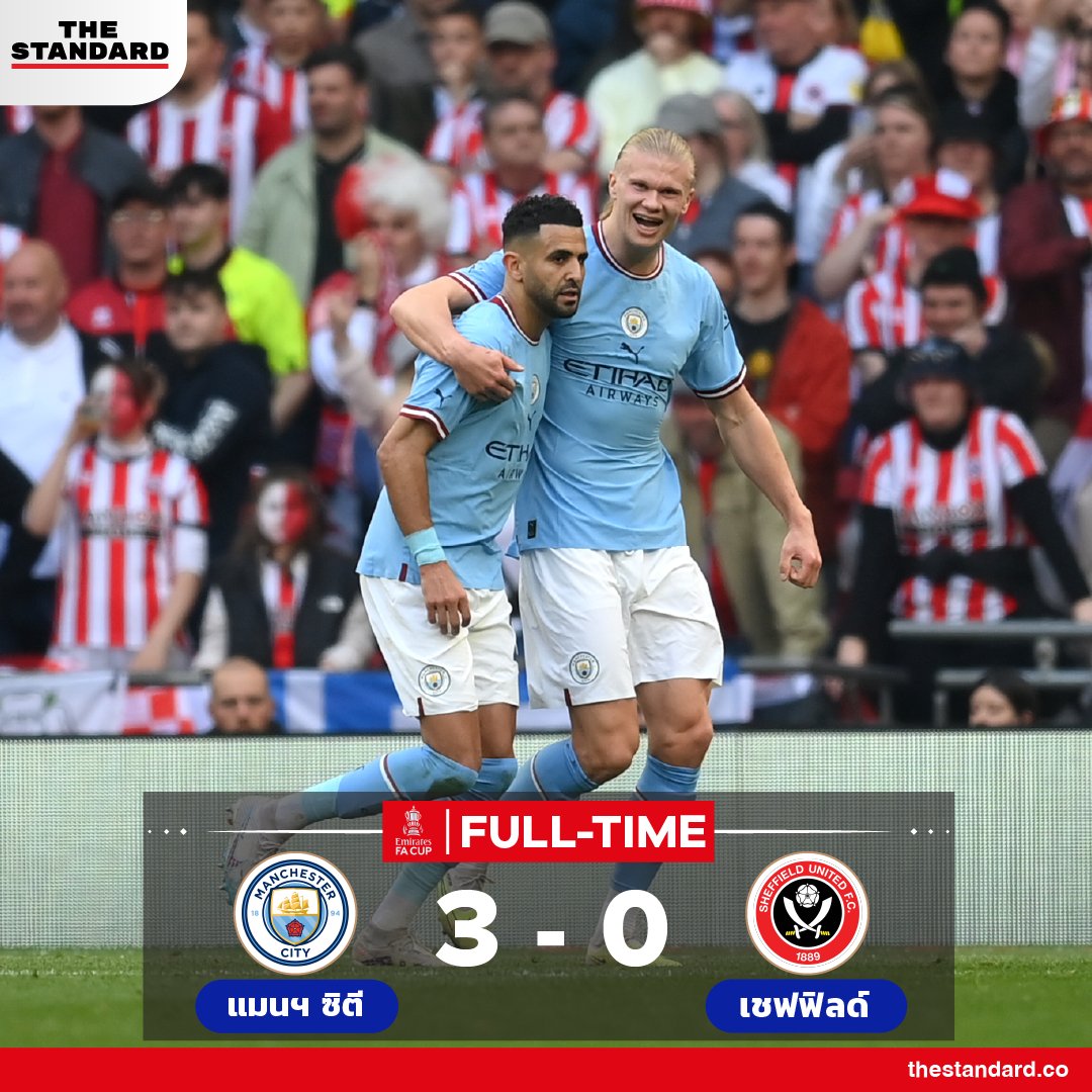 THE STANDARD on Twitter: "มาห์เรซ กดแฮตทริก! แมนฯ ซิตี้ ต้อนเชฟฟิลด์ ยูไนเต็ด 3-0 ลิ่วเข้ารอบชิง ...