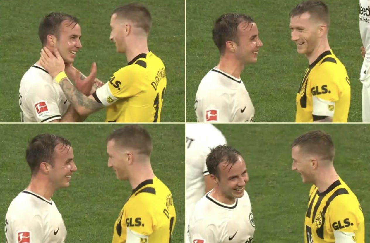 Marco Reus And Mario Gotze Celebration