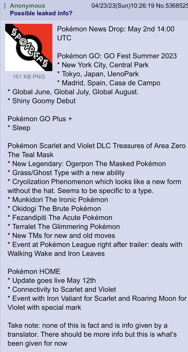 Pokemon Plus And Minus Leaks