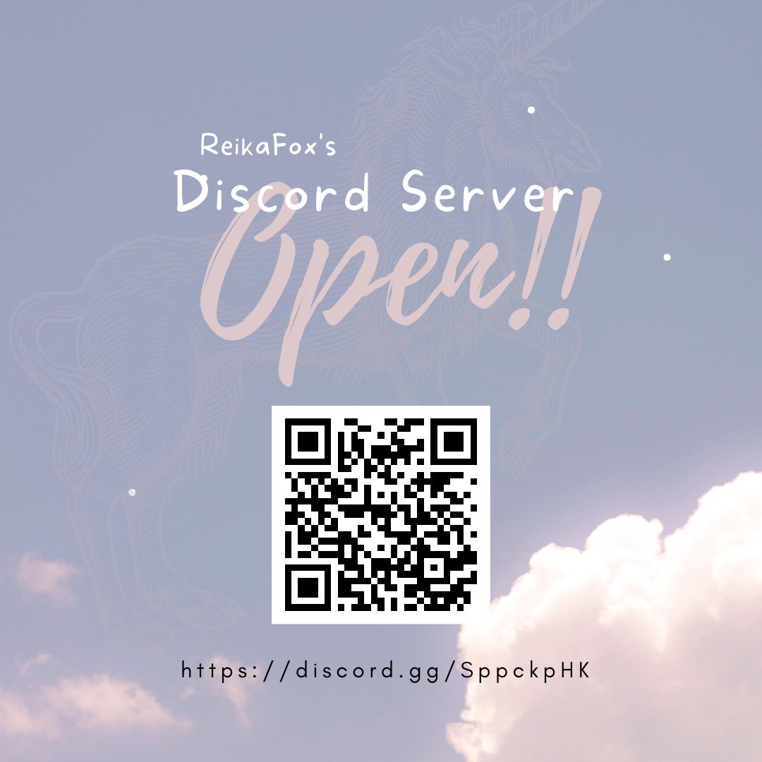 Fogtouched 🪻🌿🦋 on Twitter: "RT @reika_fox: I have a Discord server open 🌟 https://discord.gg ...