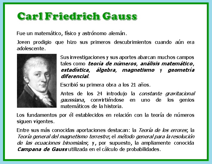 Alda (Aldanálisis) on Twitter: "Grandes Matemáticos: Carl Friedrich ...