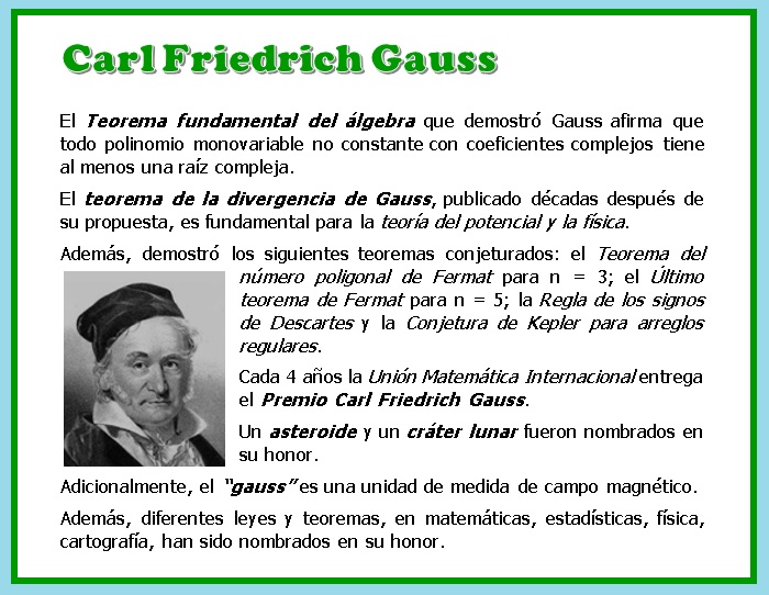 Alda (Aldanálisis) on Twitter: "Grandes Matemáticos: Carl Friedrich ...